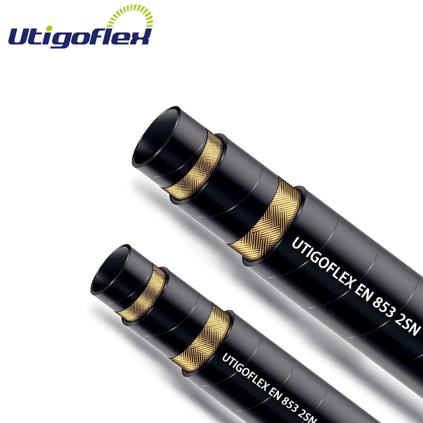 EN 853 2SN Steel Wire Braided Hydraulic Hose – Utigoflex