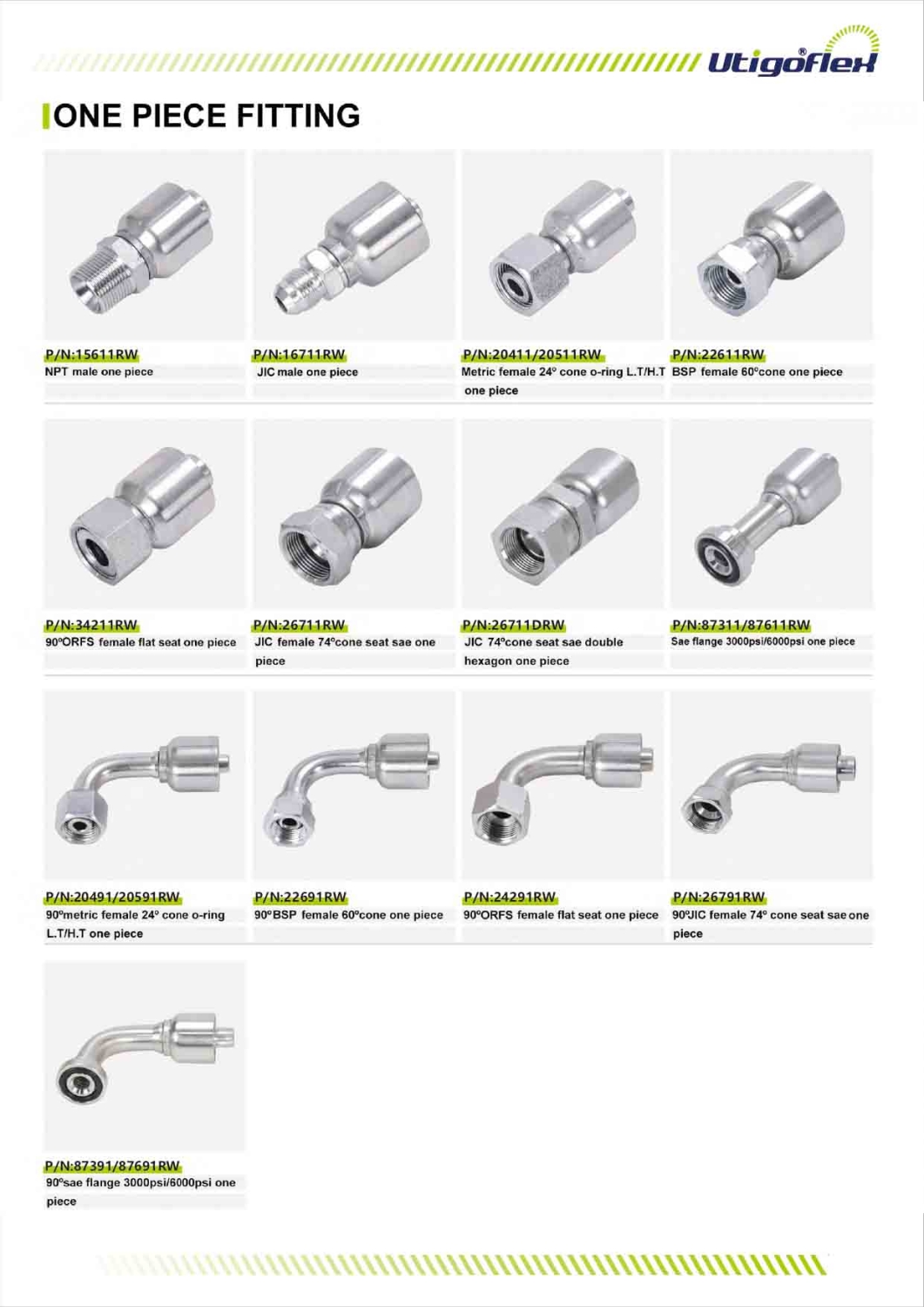 One Piece Fitting - Utigoflex